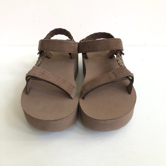 Teva | Shoes | Teva Flatform Universal Interweave Caribou Platform ...